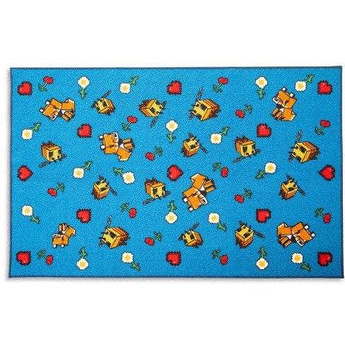 Ukonic Minecraft Peaceful Printed Area Rug | 60 X 39 Inches : Target