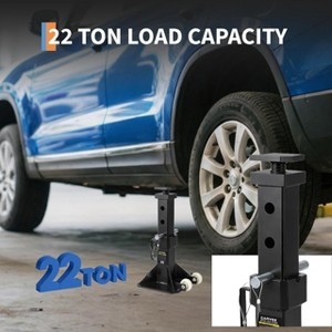 22 Ton Pin Type Jack Stands with Lock & Wheels, 1 Pair Heavy Duty ...