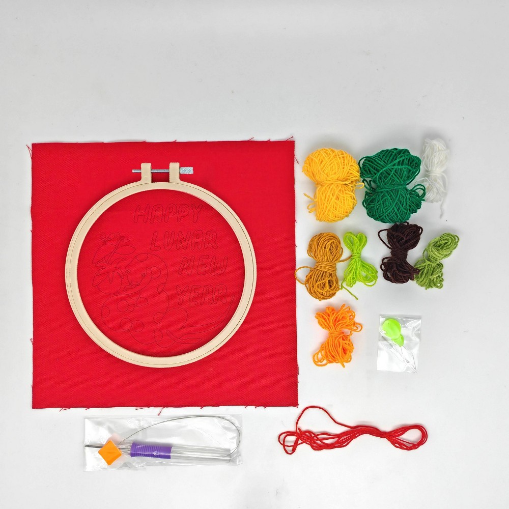 Create-Your-Own Lunar New Year Punch Needle Art Kit - Mondo Llama ...