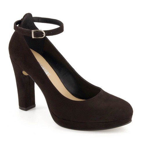 Andrea High Heels Ankle Strap Pumps 84977, Black, 10 : Target