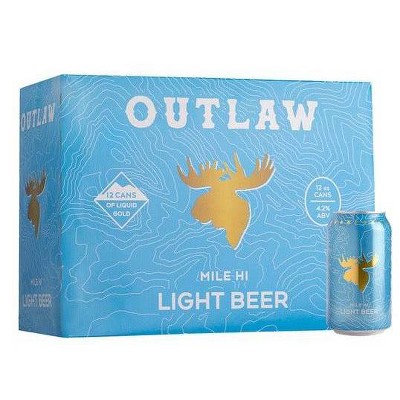 Outlaw Mile Hi Light Beer - 12pk/12 Fl Oz Cans : Target