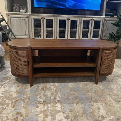 Caning tv stand store