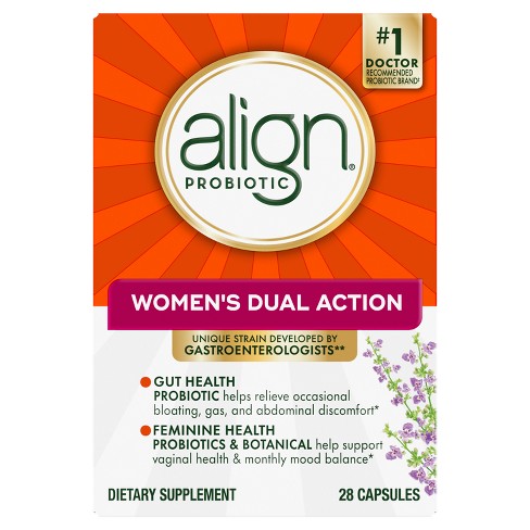 Align Women's Dual Action Daily Probiotic Supplement - Capsules - 28ct ...