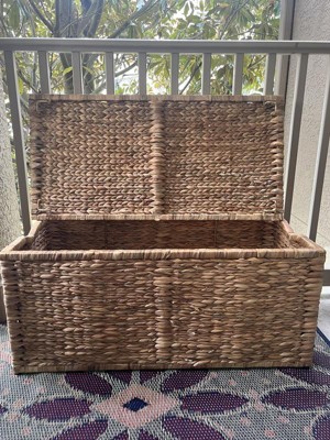 Natural Woven Storage Bench - Threshold™ Designed With Studio Mcgee ...