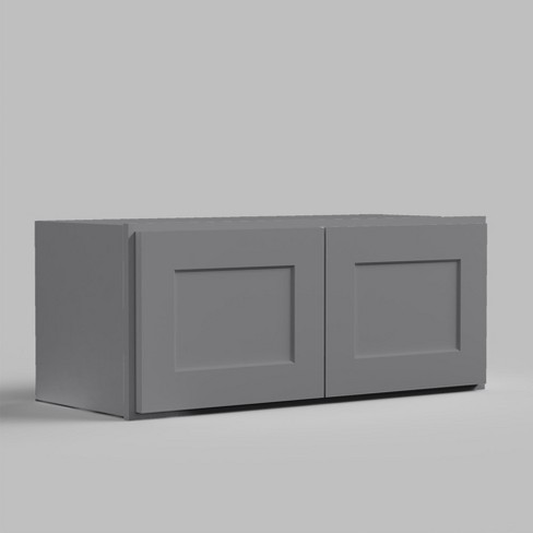 Lovmor 36"w*12"d*12"h Plywood Kitchen Wall Cabinet In Shaker Grey : Target