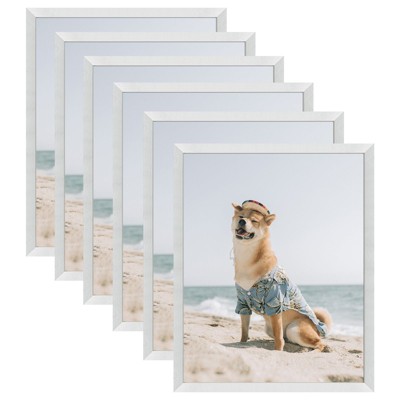 16x20 Mdf Frame 0.71 Inch For 11x14 Picture - Pack Of 6 Silver 16x20 ...