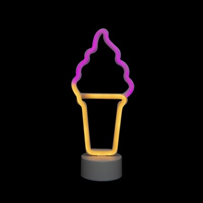 Northlight Led Ice Cream Cone Neon Style Table Light - 12" - Pink : Target