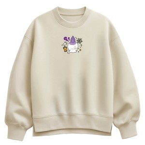 Women's - Pokémon - Litwick Ghost Oversized Fleece Crew Sweatshirt : Target