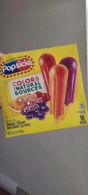 Popsicle Orange Cherry Grape Variety Ice Pops - 18ct : Target
