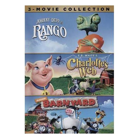 Rango/charlotte's Web/barnyard 3-movie Collection (dvd) : Target