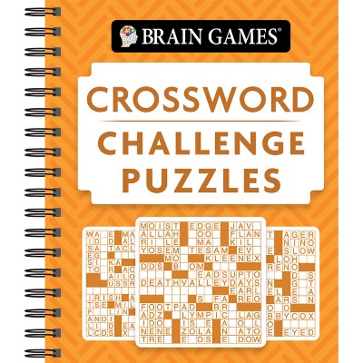 Brain Games - Crossword Puzzles - Large Print (blue) - By Publications ...