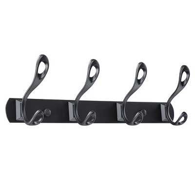 Umbra Dotsy 7 Hooks Black: Wall Mounted Decorative Hook Rack, Matte ...