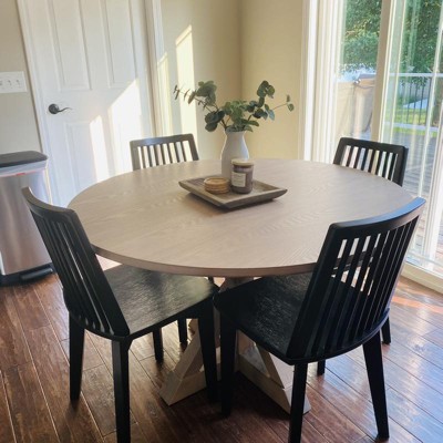 Alfred Round Dining Table Rustic Beige - Finch : Target