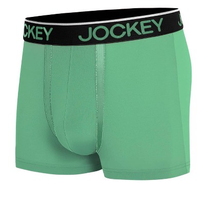 Jockey Men's Chafe Proof Pouch Microfiber 3" Trunk 2xl Sea Grass : Target