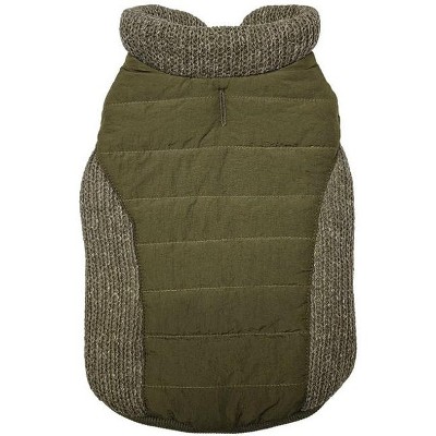 Doggie Design Highline Fleece Two Tone Dog Coat - Green(size 28) : Target