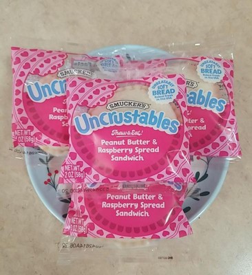 Smucker's Uncrustables Frozen Peanut Butter & Raspberry Spread Sandwich ...