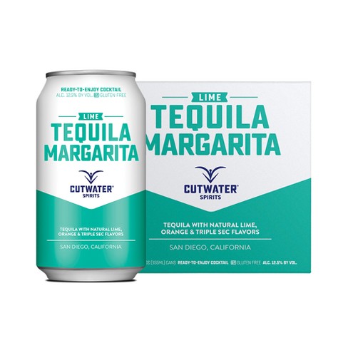 Cutwater Lime Tequila Margarita Cocktail - 4pk/12 Fl Oz Cans : Target