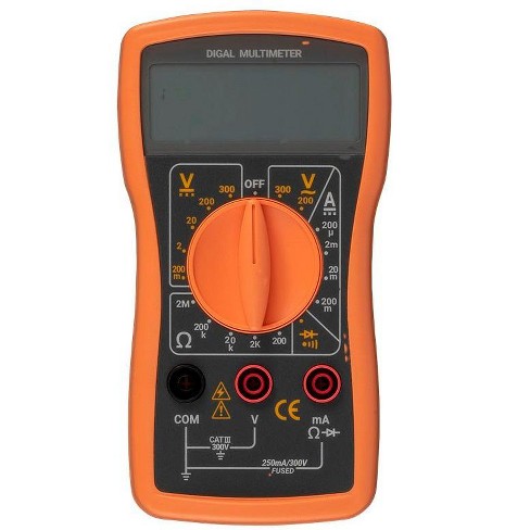 Monoprice Digital Multimeter For Testing Voltage, Current, Resistance ...