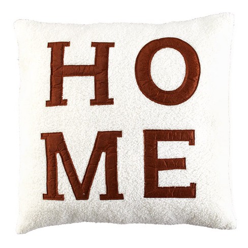 The Lakeside Collection Sentiment Accent Pillows - Chocolate Home : Target