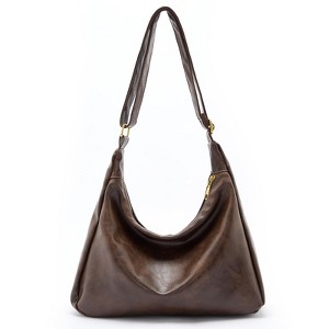 Narwey Hobo Bags for Women, Ultra Soft Foldable Vegan Leather Shoulder ...