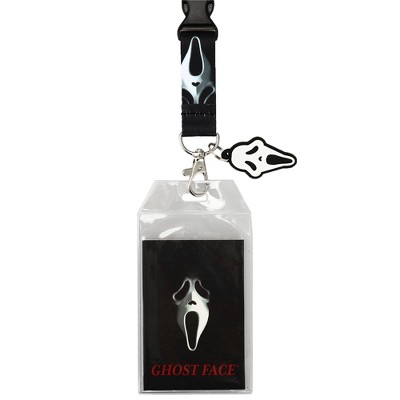 Scream Ghostface Lanyard With Clear Id Sleeve : Target