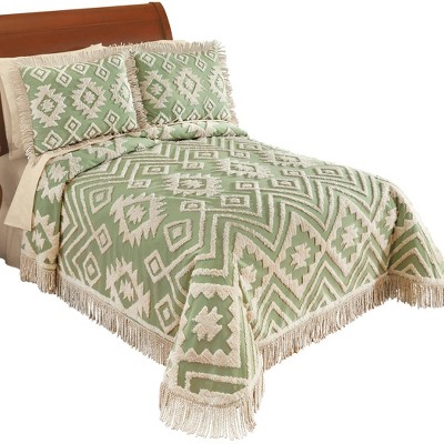 Collections Etc Aztec Chenille Bedspread : Target