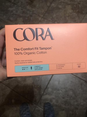 Cora Organic Cotton Tampons Mix Pack - Light/regular/super Absorbency ...