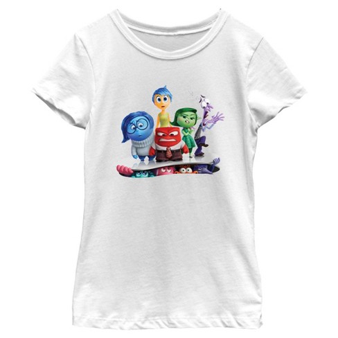 Girl's Inside Out 2 New Emotions T-shirt - White - Small : Target
