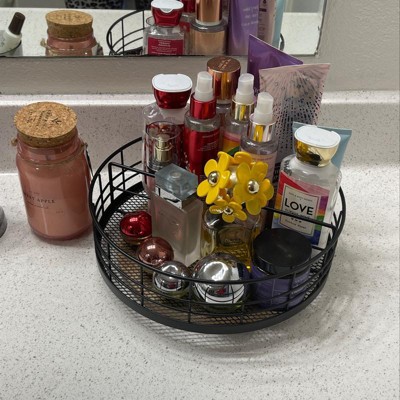 Divided Turntable Black Wire With Natural Wood - Brightroom™ : Target