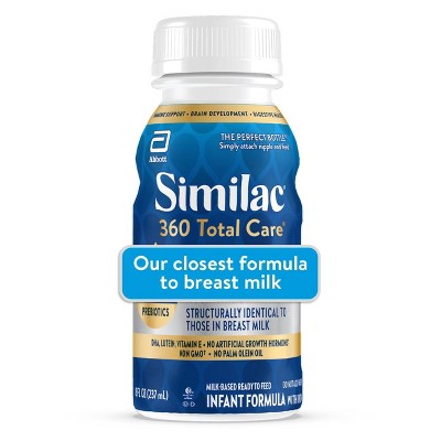Similac 360 Total Care Non-gmo Ready To Feed Infant Formula Bottles - 8 ...