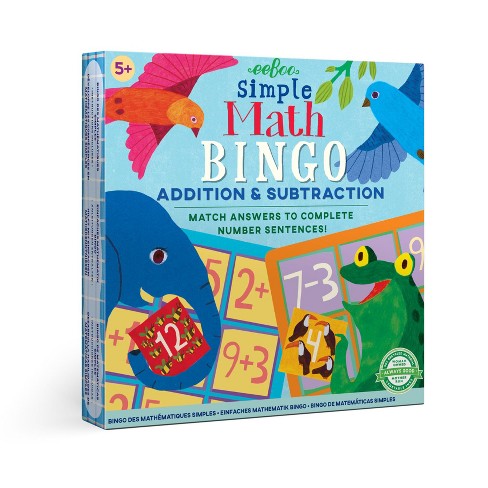 Eeboo: Simple Math Addition & Subtraction Bingo Game : Target