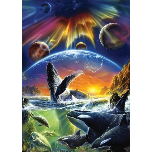 Heidi Art Puzzle Orca Aurora 500 Piece Jigsaw Puzzle : Target
