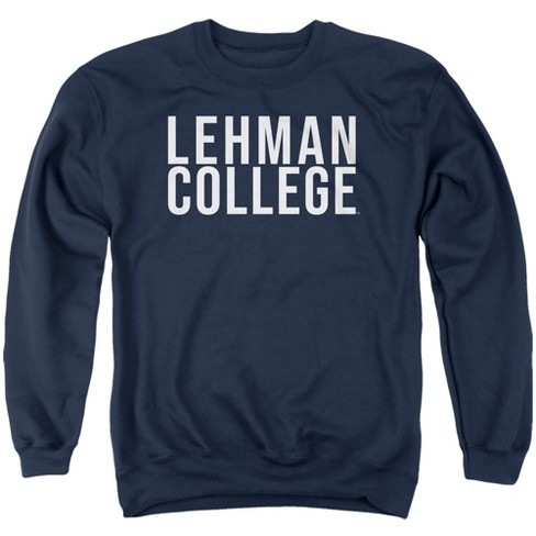 Lehman College Official Stacked Adult Crewneck Sweatshirt,navy, Large ...