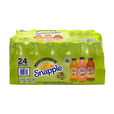 Snapple All Natural Variety Pack Juice Drink - 24pk/20 Fl Oz Bottles ...