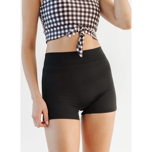 Lime Ricki Women's Black High-waist Boy Short - 3x : Target
