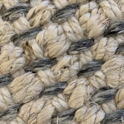 Malibu Woven Jute Rug With Fringe Cream/gray - Threshold™ Designed With ...