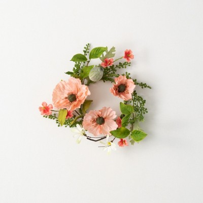 Sullivans Peachy Poppy Wreath : Target