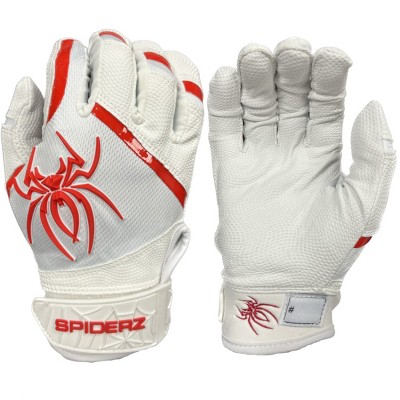 Spiderz Pro Baseball Batting Gloves Pair 2xl White | Red : Target