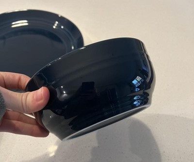 12pc Stoneware Westfield Dinnerware Set Blue - Threshold™ : Target