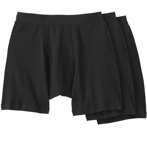 Kingsize Men's Big & Tall Cotton Cycle Briefs 3-pack - 4xl, Black : Target