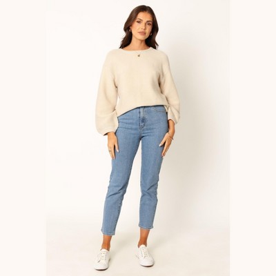 Petal And Pup Shay Collar Knit Sweater - Beige L : Target