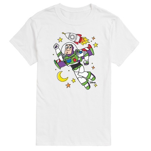 Men's Disney Spaced Out Short Sleeve Graphic T-shirt - White - Medium ...