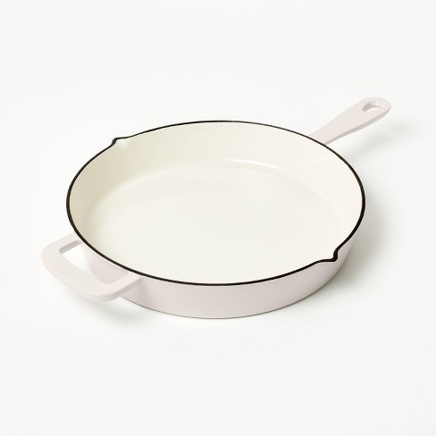 12" Enamel Skillet Light Gray - Figmint™ : Target