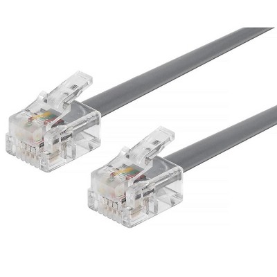 Monoprice Landline Telephone Cable - 7 Feet - Rj11(6p4c) Straight For ...