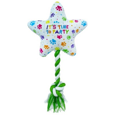 Multipet Plush Celebration Balloon With Rope Dog Toy - 12" : Target