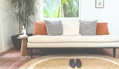 Nuloom Braided Rikki Border Jute Natural Fibers - Navy 8' 6" X 11' 6 ...