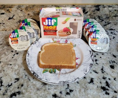 Jif To-Go Natural Peanut Butter - 8.8oz/8ct : Target