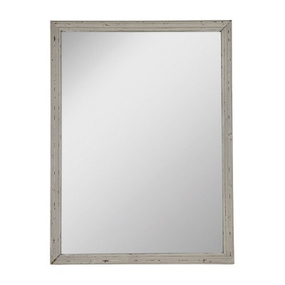 Distressed Gray Wood Mirror - Foreside Home & Garden : Target