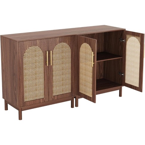 Tribesigns 59" Sideboard Buffet Cabinet, Storage Cabinet With Doors For ...