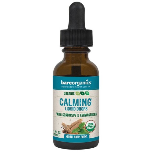 Bareorganics Calming Vegan Organic Liquid Drops - 1 Fl Oz : Target